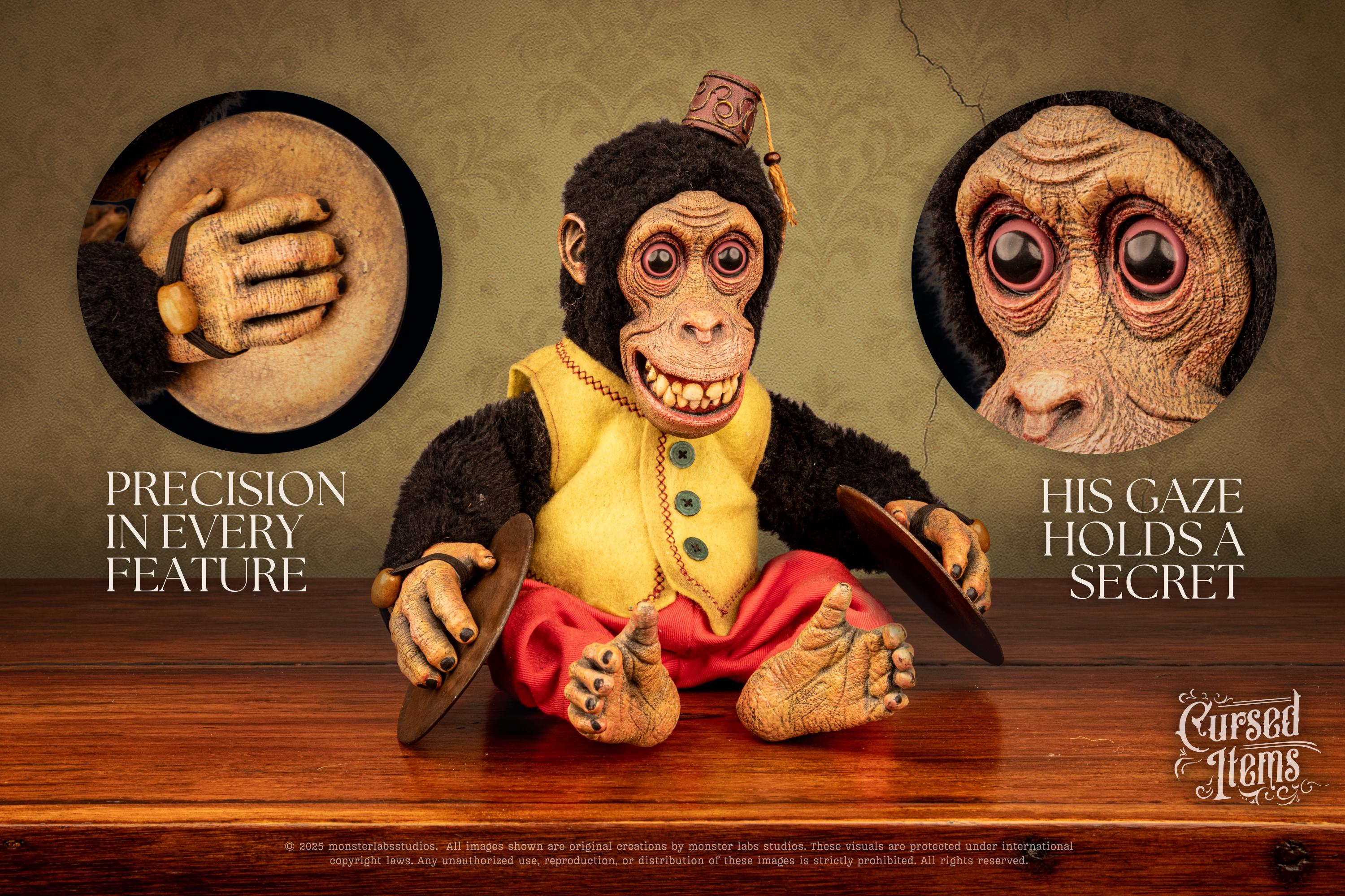 Haunted Jolly Chimp Monkey Doll: Horror Toy Prop. - Etsy UK