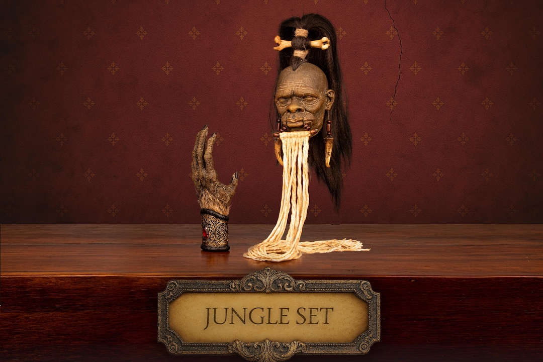 Cursed Combo – Shrunken Head & Monkey Paw Tribal Oddities - Etsy