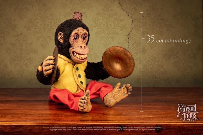 Haunted Jolly Chimp Monkey Doll: Horror Toy Prop. - Etsy UK