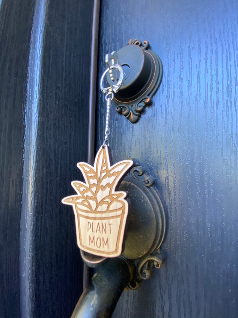 Personalized Plant Lady Keychain Plant Lover Gift Plant - Etsy
