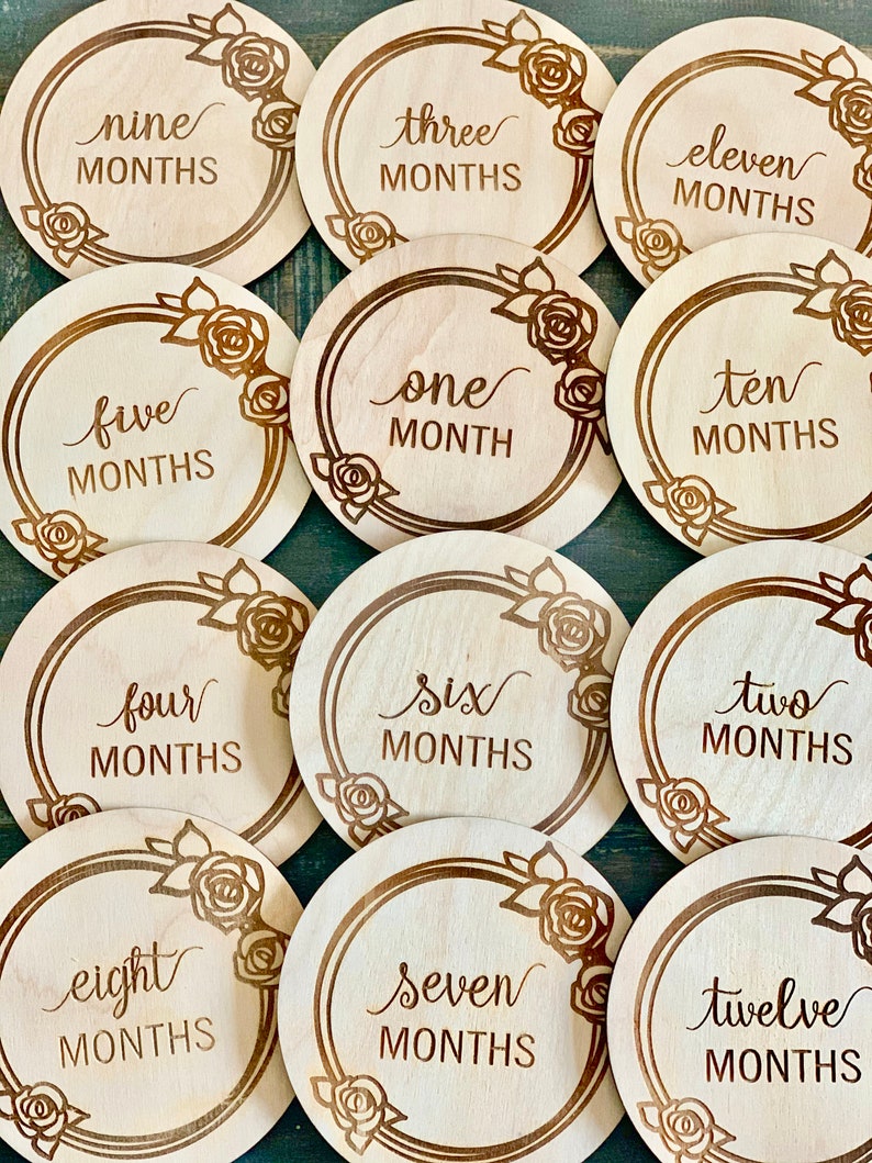 Milestone Marker Wooden Milestone Gift for Baby Girl Baby - Etsy