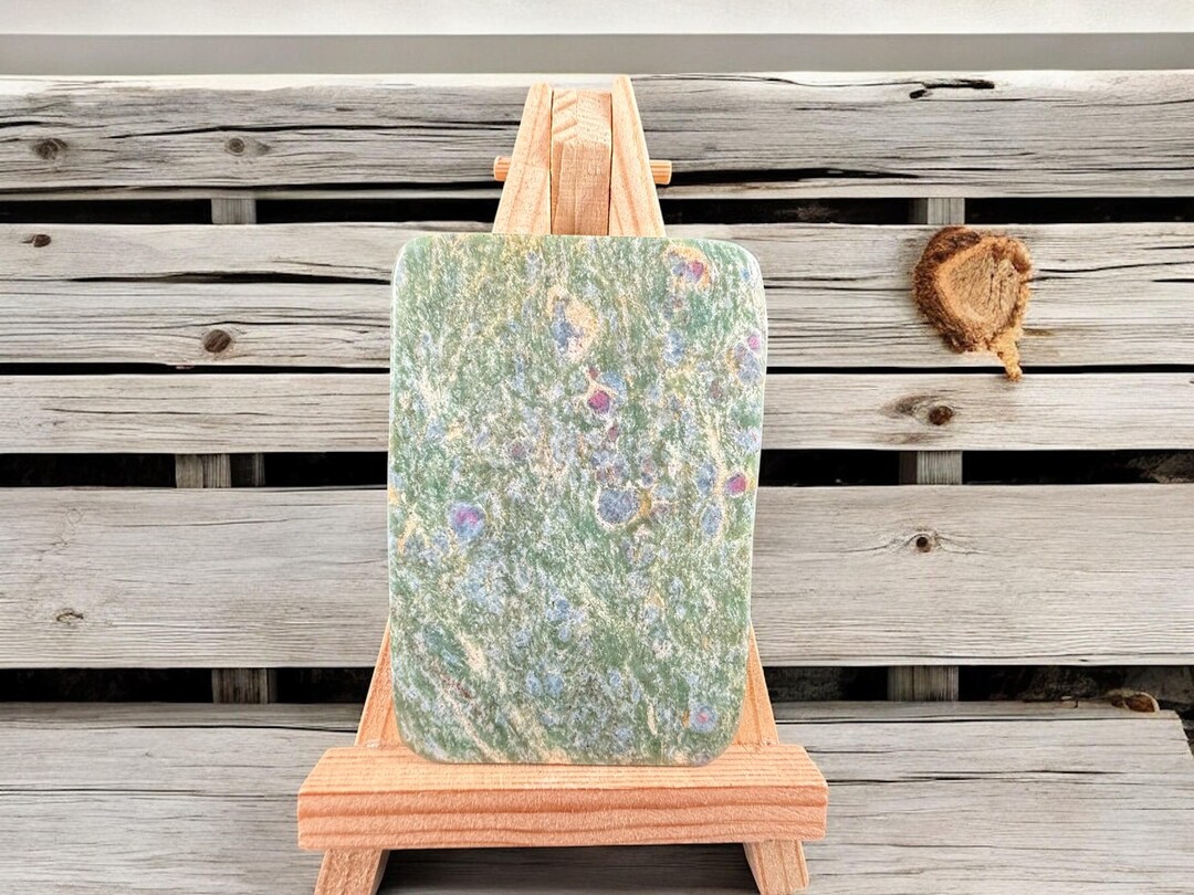 Polished Ruby in Fuchsite Slab With Stand - Etsy