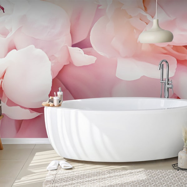 Peony Wall Mural Etsy