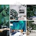Green Leaf Wallpaper Peel and Stick Wall Mural With - Etsy