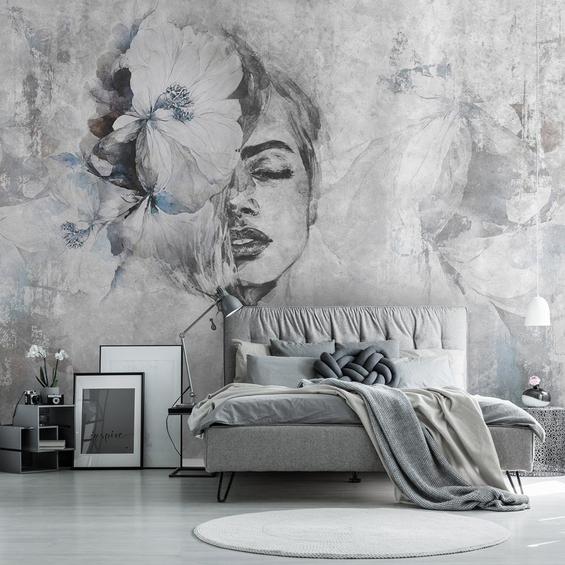 Face Wall Mural - Etsy