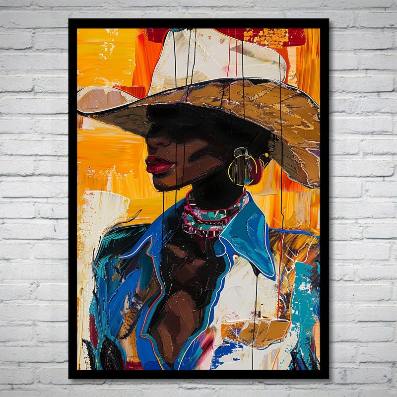 Cowgirl Art - Etsy