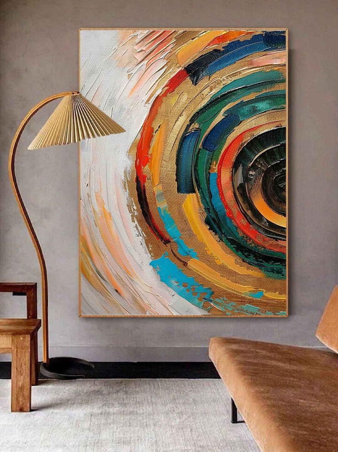 Japandi Wall Art Japan Texture Art Colorful Bohemian Print Minimalist ...