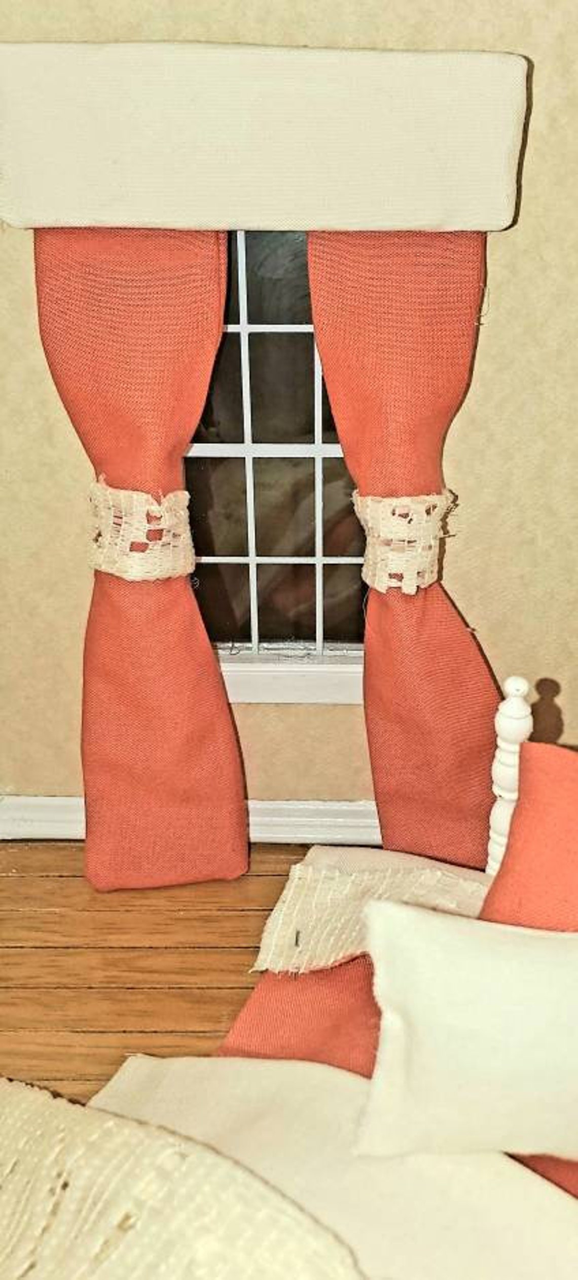 Dollhouse Miniature Curtains - Etsy