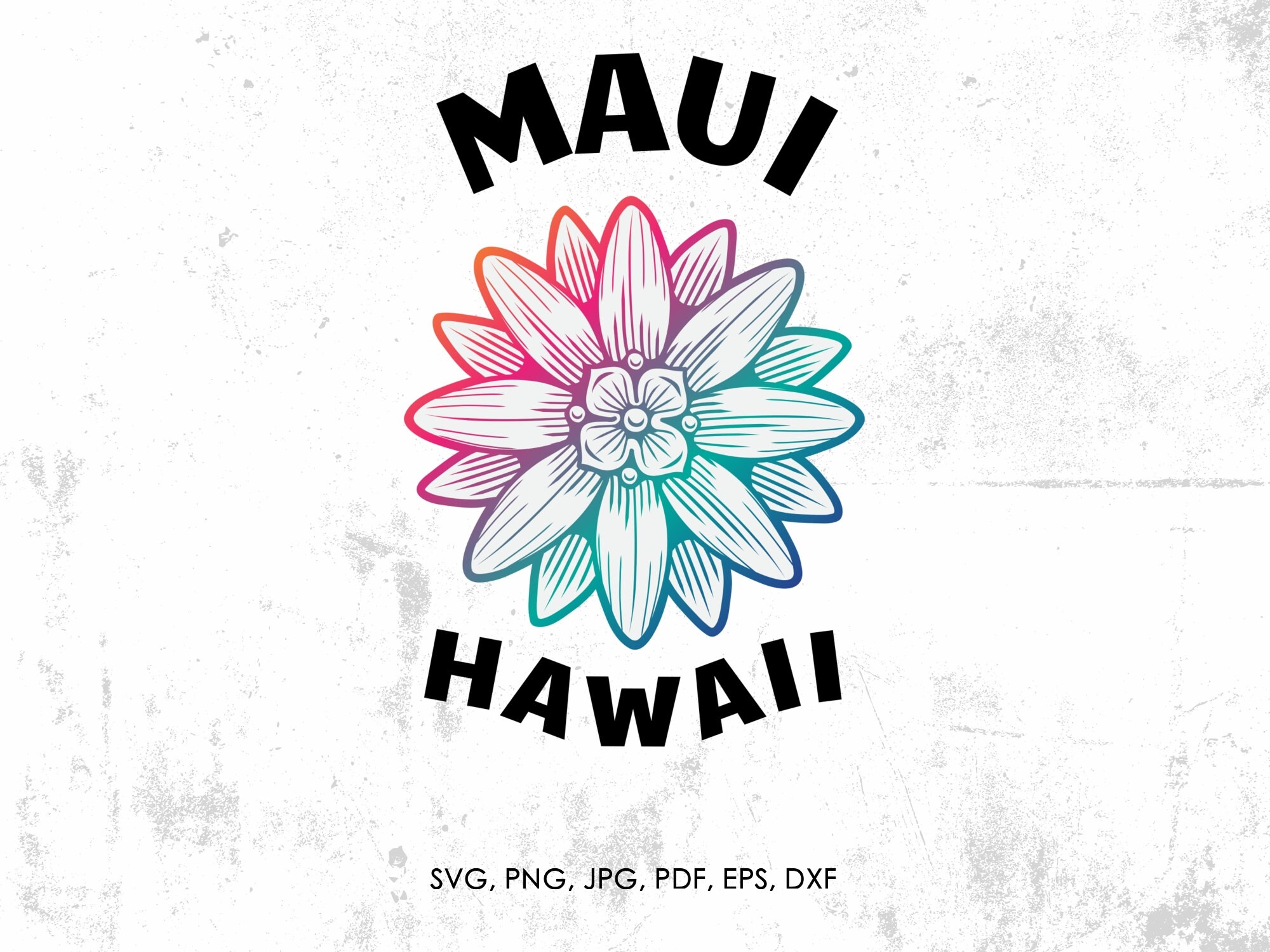 Maui Hawaii Svg, Vacation Svg, Png, Jpg, Pdf, Eps, Dxf | Gift, Diy, Cut ...