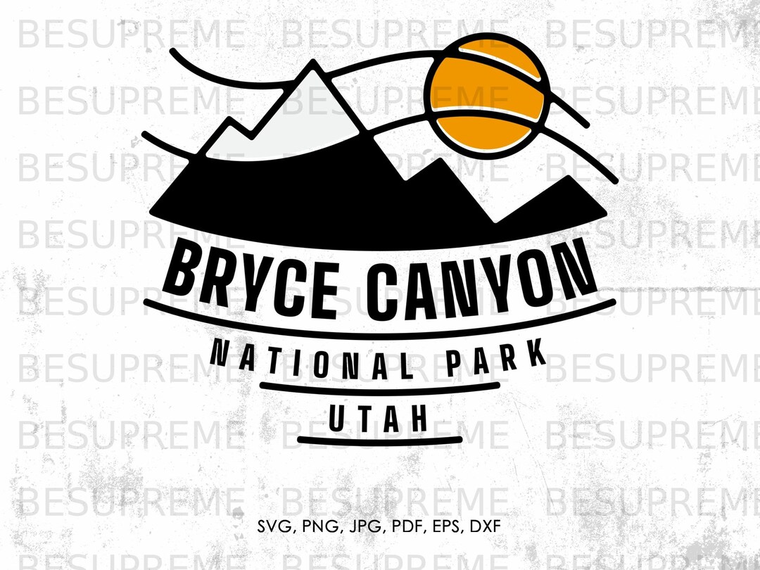 Bryce Canyon National Park Svg, Bryce Canyon Utah Svg, Png, Jpg, Pdf ...
