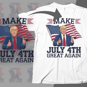 Make July 4th Great Again Clipart PNG Digital Download American Flag ...