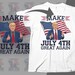 Make July 4th Great Again Clipart PNG Digital Download American Flag ...