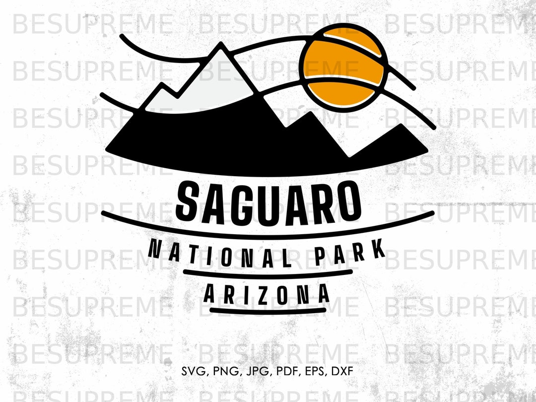 Saguaro National Park Svg, Saguaro Arizona Svg, Png, Jpg, Pdf, Eps, Dxf ...