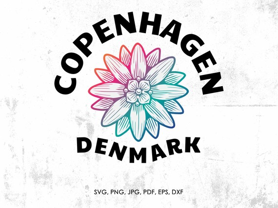 Copenhagen Denmark Svg Vacation Svg Png Jpg Pdf Eps Dxf - Etsy