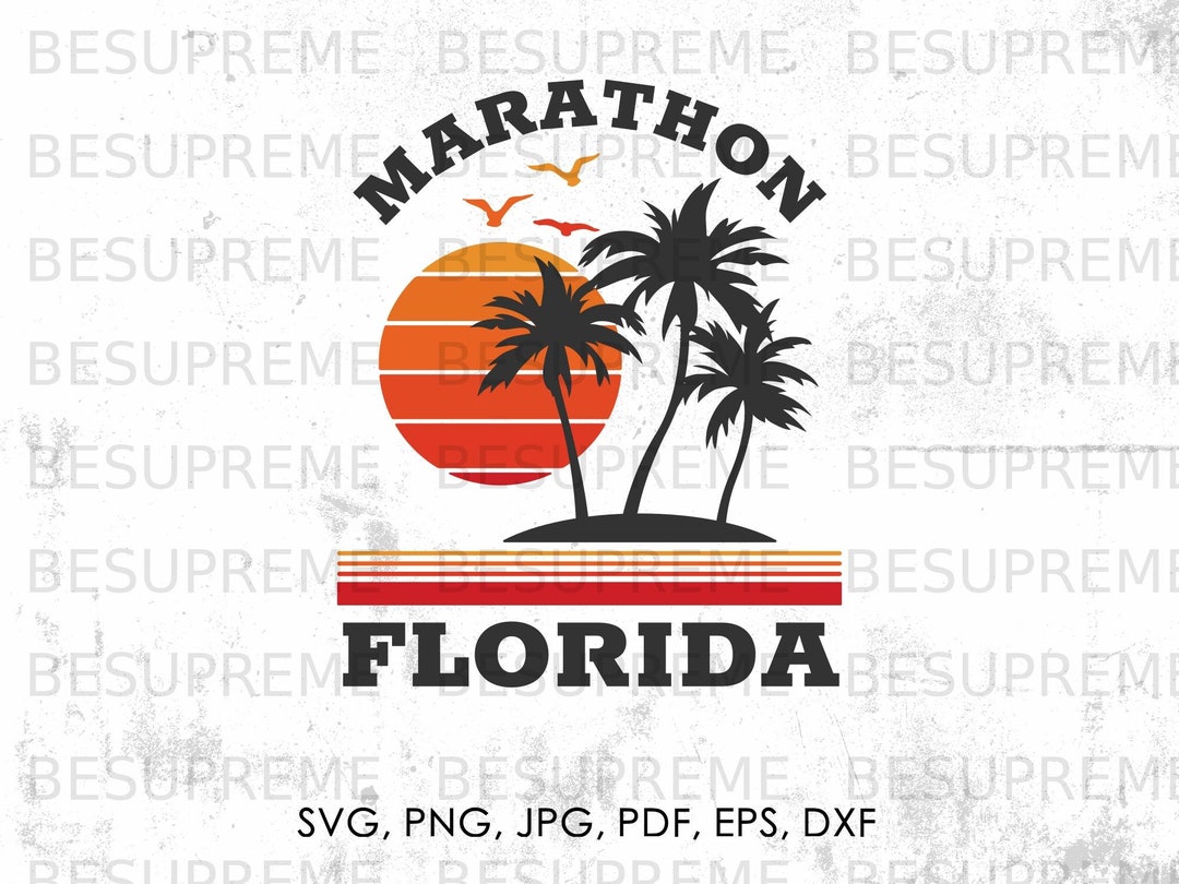 Marathon Florida Svg, Png, Jpg, Pdf, Eps, Dxf | Beach Svg, Vector ...