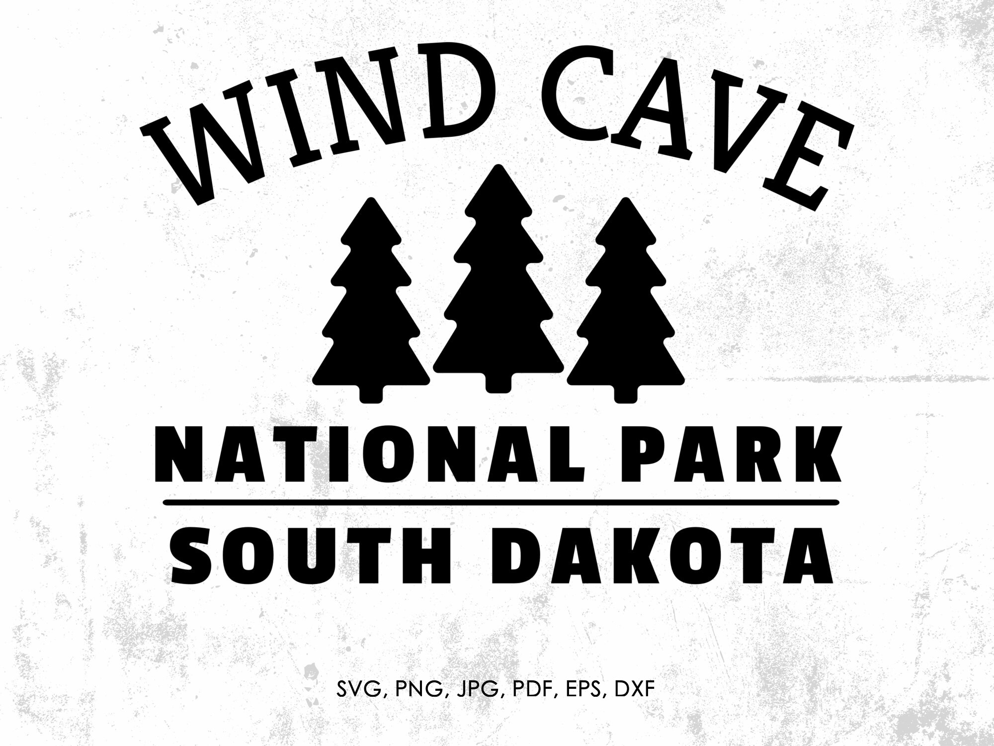 Wind Cave National Park Svg, Wind Cave South Dakota Svg, Png, Jpg, Pdf ...