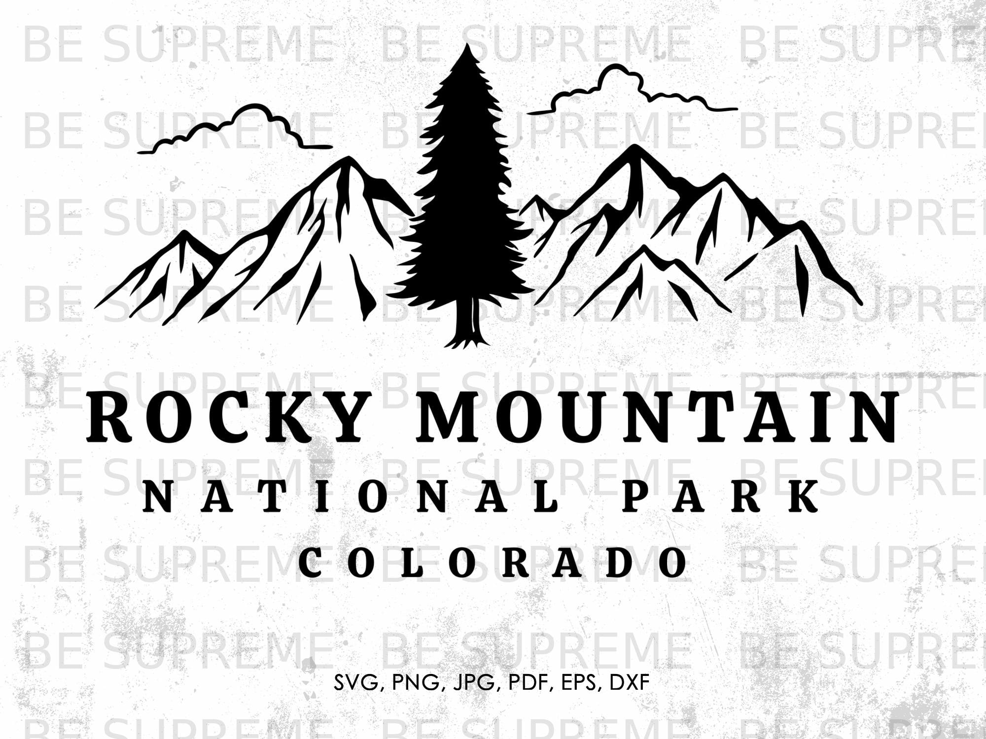 Rocky Mountain Colorado Svg, National Park Svg, Png, Jpg, Pdf, Eps, Dxf ...