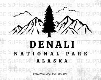 Denali National Park Svg - Etsy