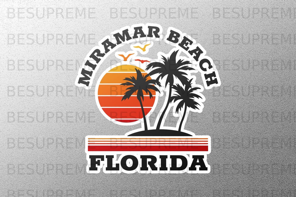 Miramar Beach Florida Svg, Png, Jpg, Pdf, Eps, Dxf Beach Svg, Vector ...