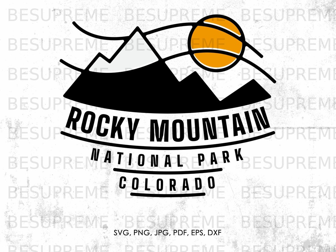Rocky Mountain National Park Svg, Rocky Mountain Colorado Svg, Png, Jpg ...