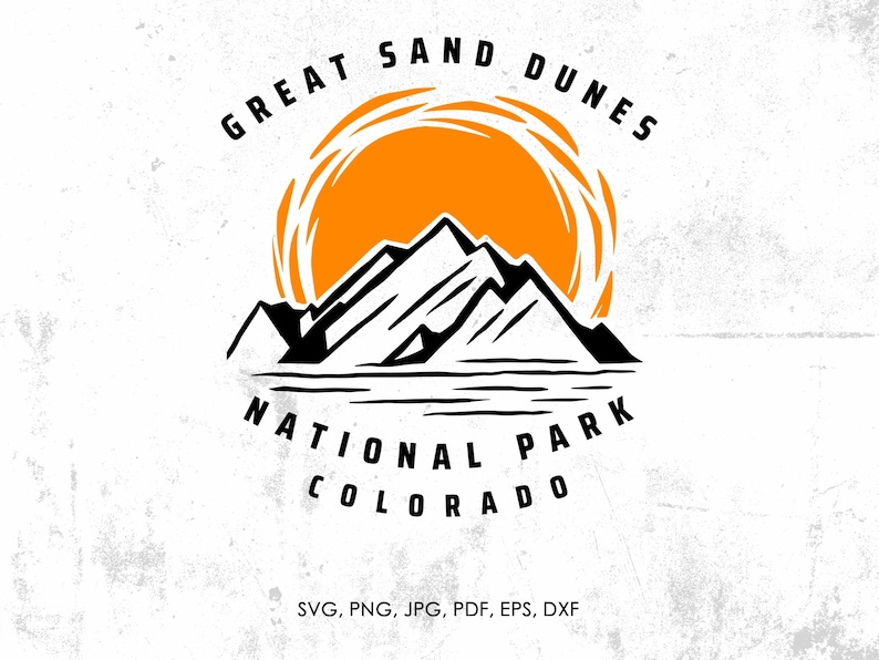 Great Sand Dunes National Park Svg, Great Sand Dunes Colorado Svg, Png ...