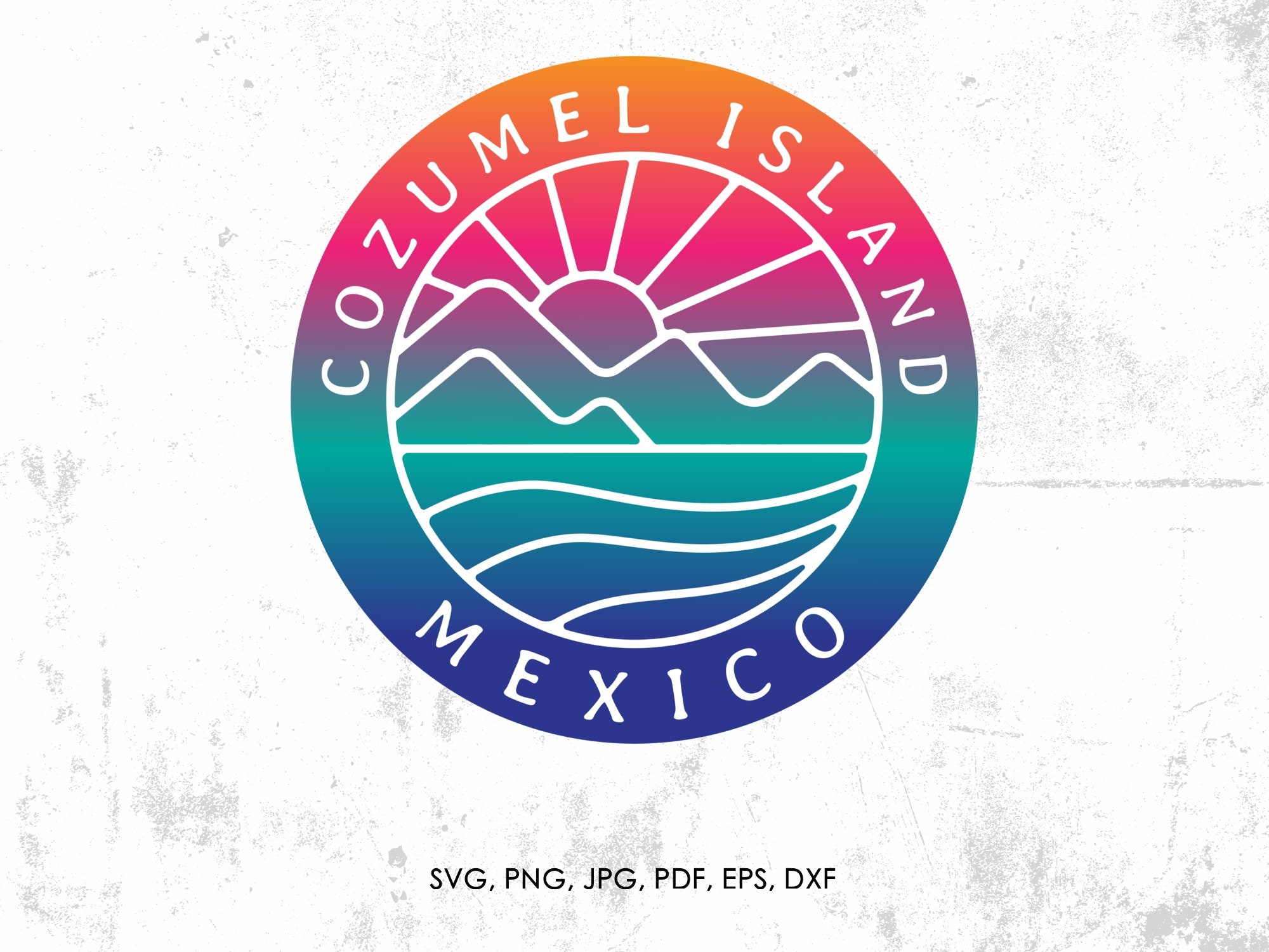 Cozumel Island Mexico Svg, Spring Break, Beach Png, Eps, Vector ...