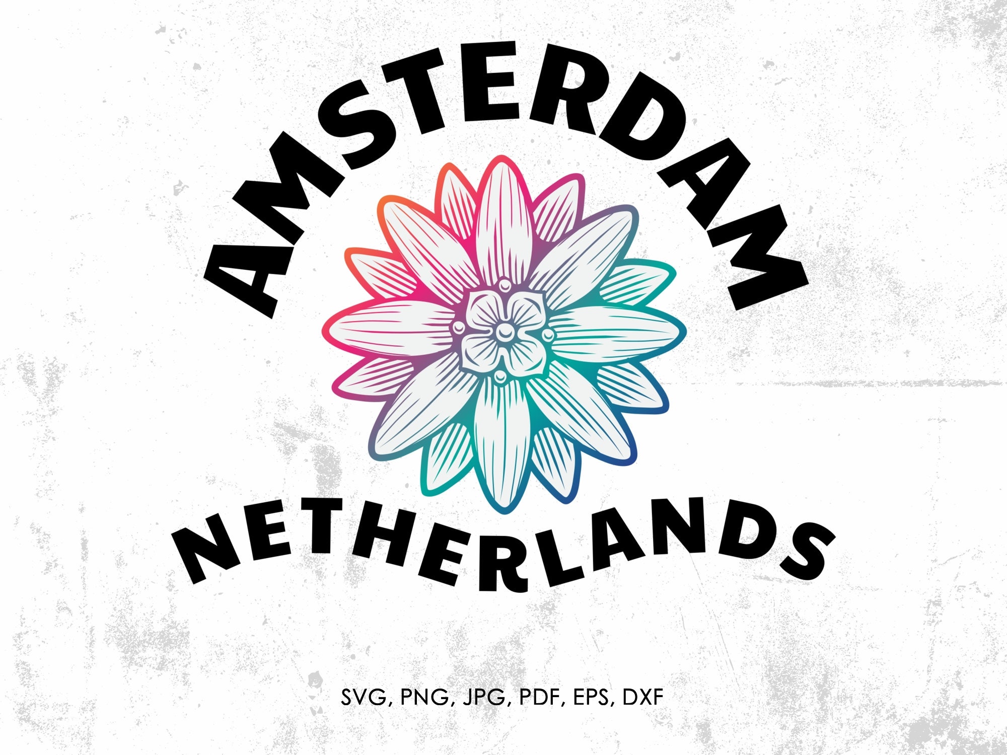 Amsterdam Netherlands Svg, Vacation Svg, Png, Jpg, Pdf, Eps, Dxf | Gift ...
