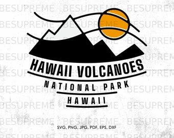 Hawaii Volcanoes Svg - Etsy
