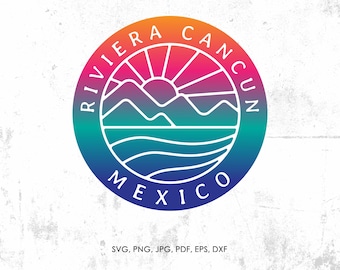 Cancun Mexico Svg, Summer Beach Vacation, Spring Break Png, Eps, Vector ...