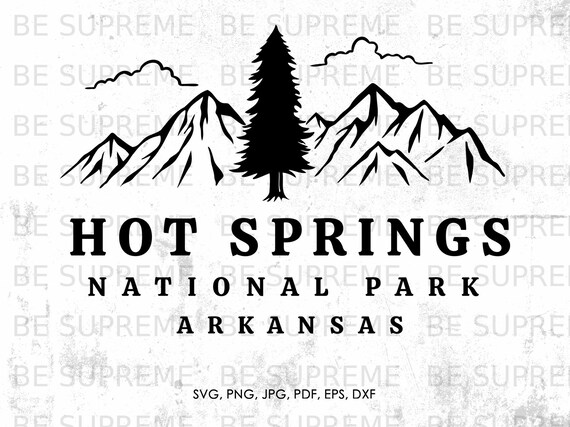 Hot Springs Arkansas Svg National Park Svg Png Jpg Pdf | Etsy