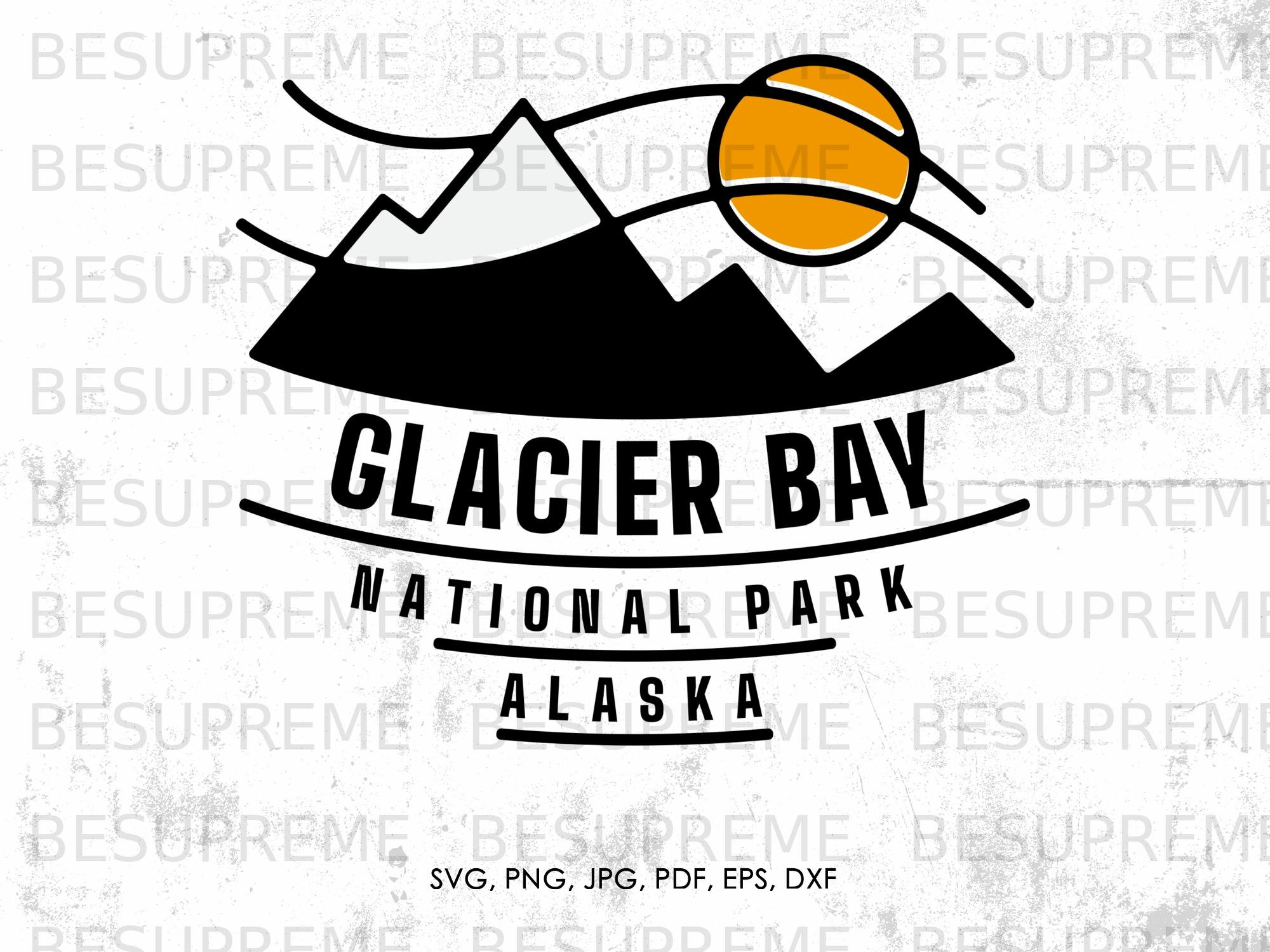 Glacier Bay National Park Svg, Glacier Bay Alaska Svg, Png, Jpg, Pdf ...