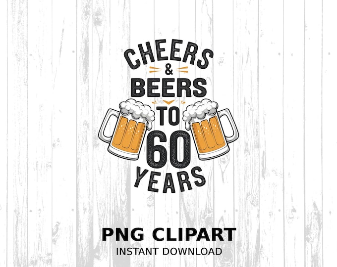 60th Birthday Decorations Cheers to 60 Years Banner, Beer Banner ...