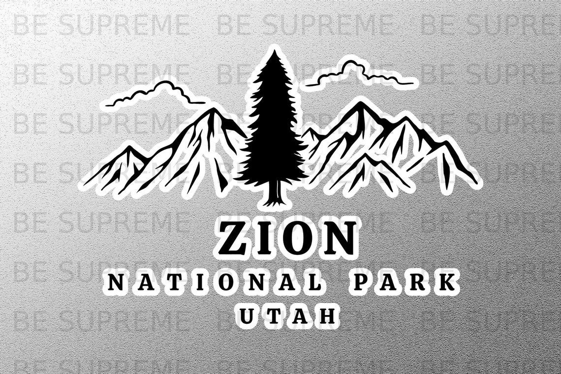Zion Utah Svg, National Park Svg, Png, Jpg, Pdf, Eps, Dxf | Souvenir ...