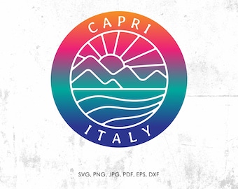 Capri Italy Svg - Etsy