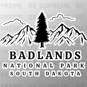 Badlands South Dakota Svg, National Park Svg, Png, Jpg, Pdf, Eps, Dxf ...