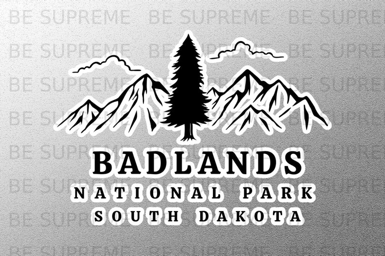 Badlands South Dakota Svg National Park Svg Png Jpg Pdf - Etsy