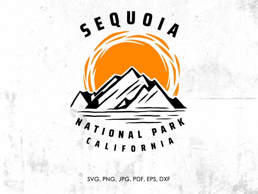 Parque Nacional Sequoia svg, Sequoia California svg, png, dxf / regalo ...