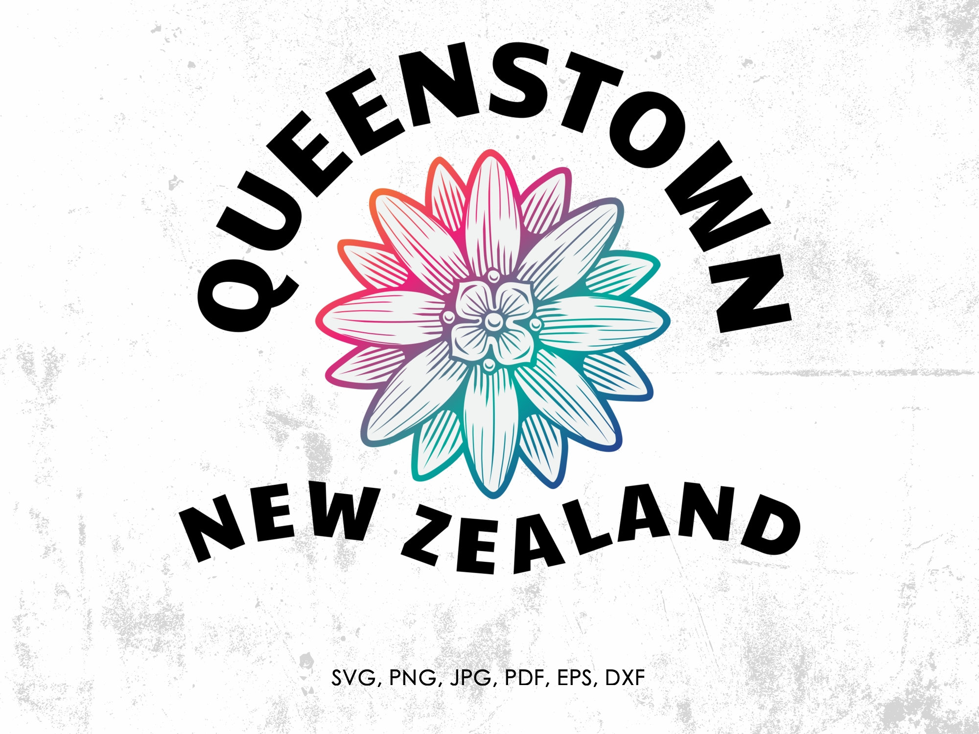 Queenstown New Zealand Svg, Vacation Svg, Png, Jpg, Pdf, Eps, Dxf ...