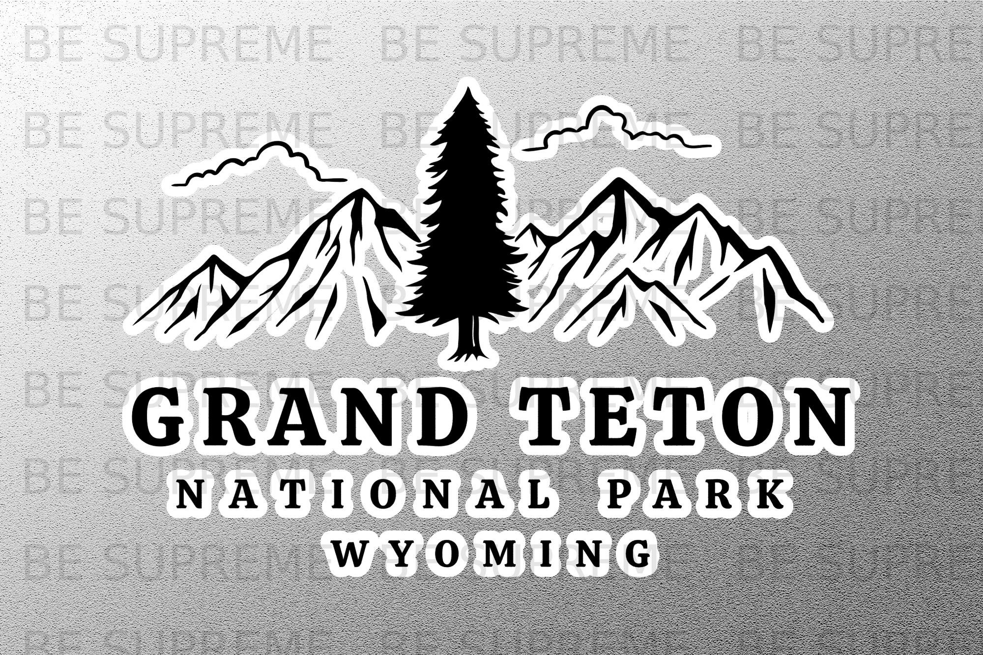 Grand Teton Wyoming Svg, National Park Svg, Png, Jpg, Pdf, Eps, Dxf ...