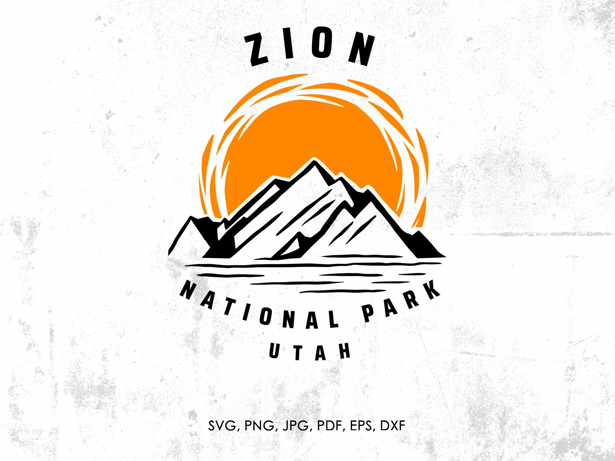 Zion National Park Svg, Zion Utah Svg, Png, Dxf | Gift, Zion Cut File ...
