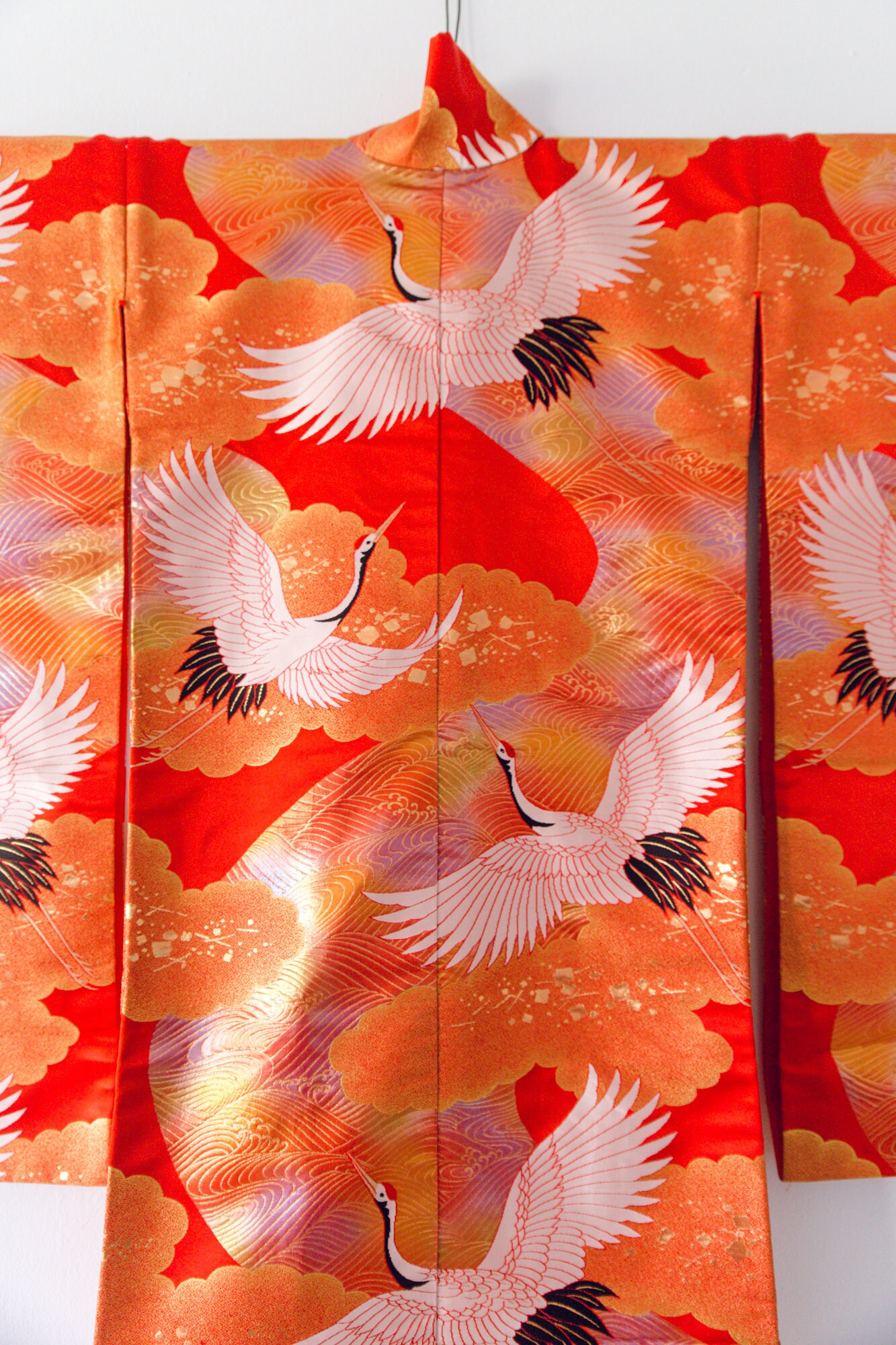 Orange Japanese Wedding Kimono