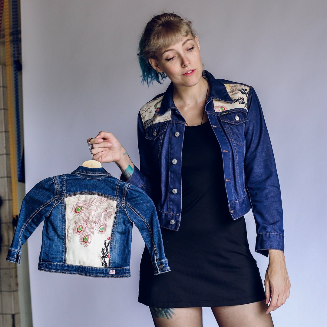 Matching Mom and Daughter Obi-jackets Two Vintage Upcycled - Etsy