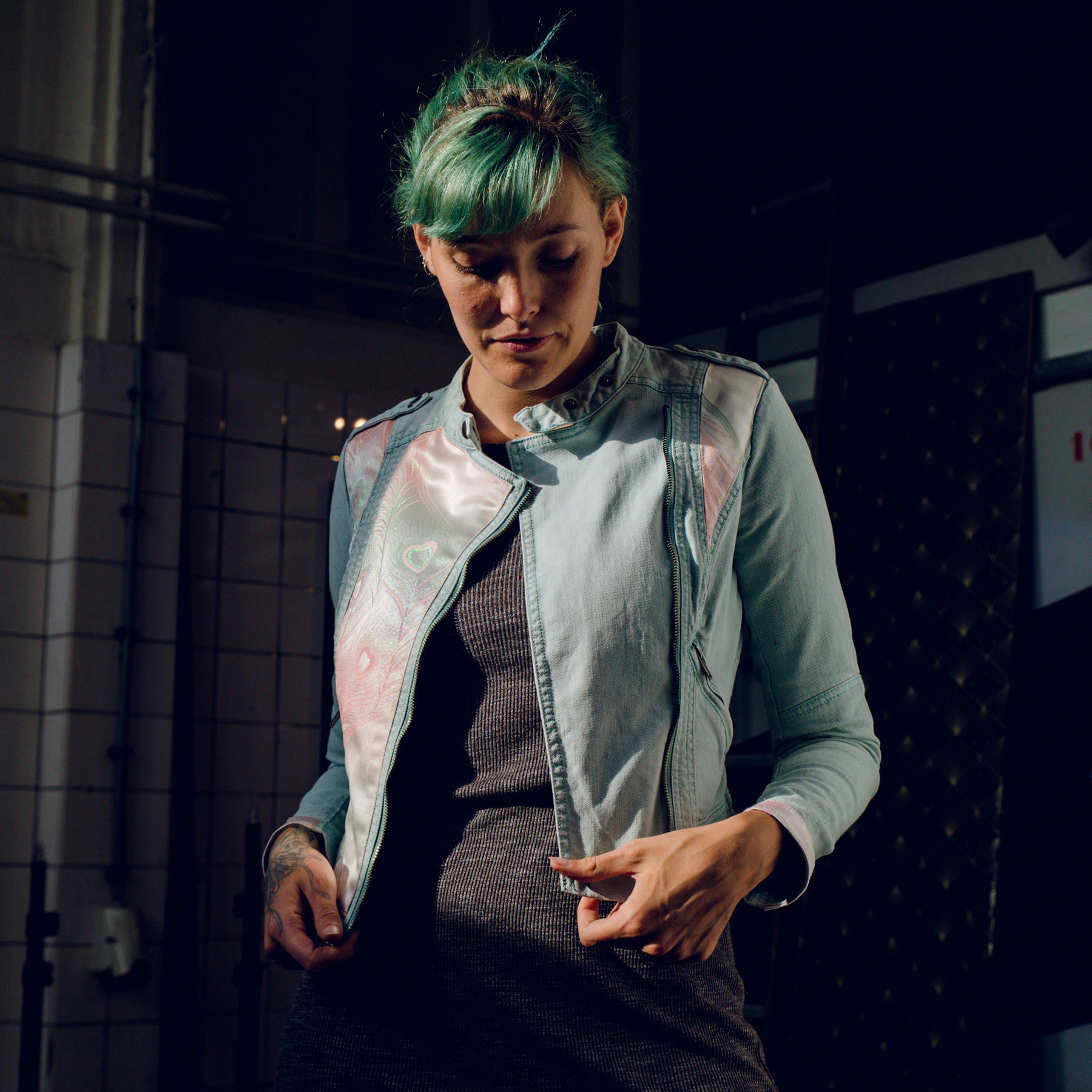 Unique Custom Made Barbie-obi-jacket -> Mint Coloured With Pink, Purple ...