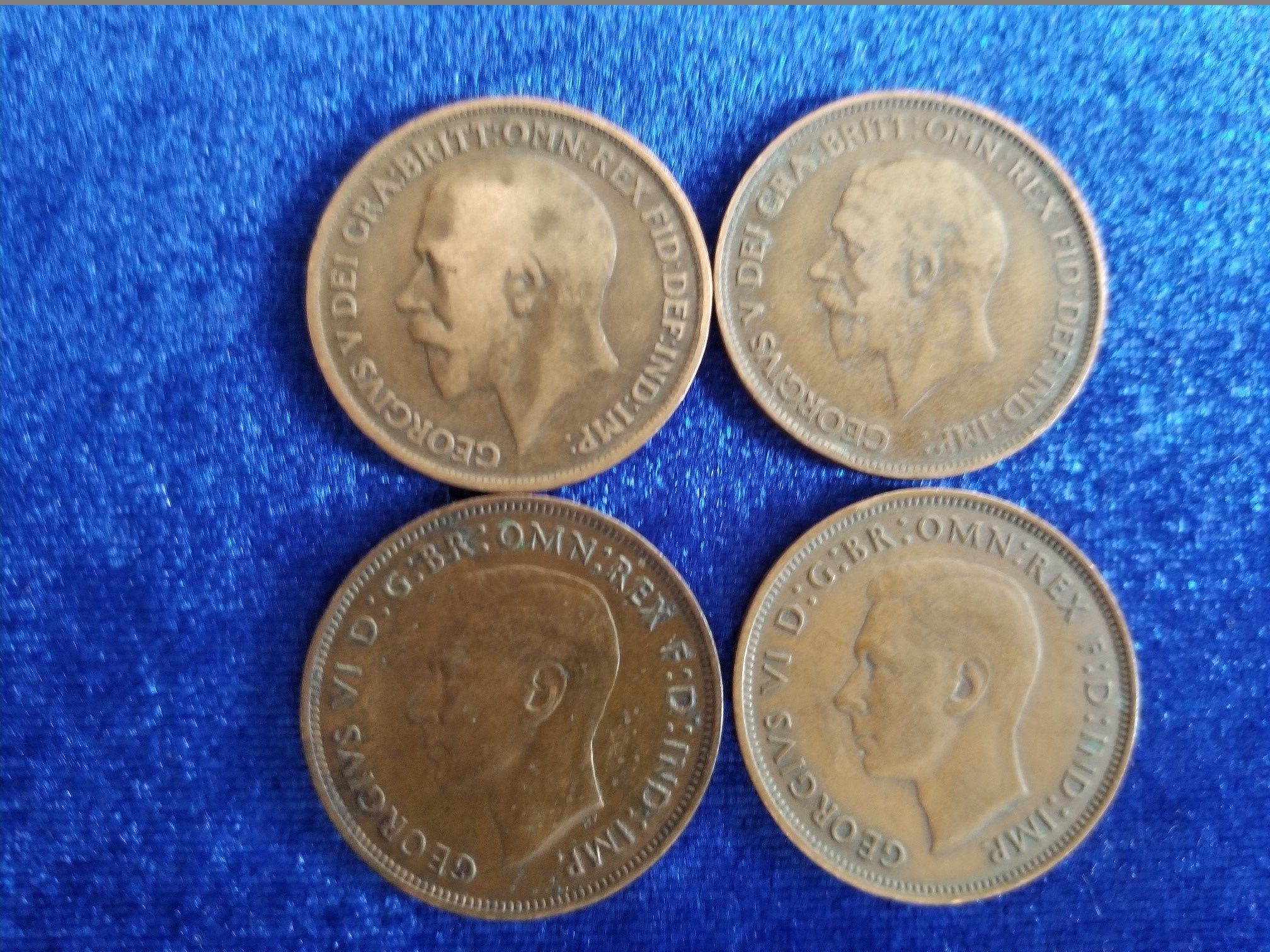 Collectible One 1 Pence PENNYs x 4 1918 1932 1937 and | Etsy