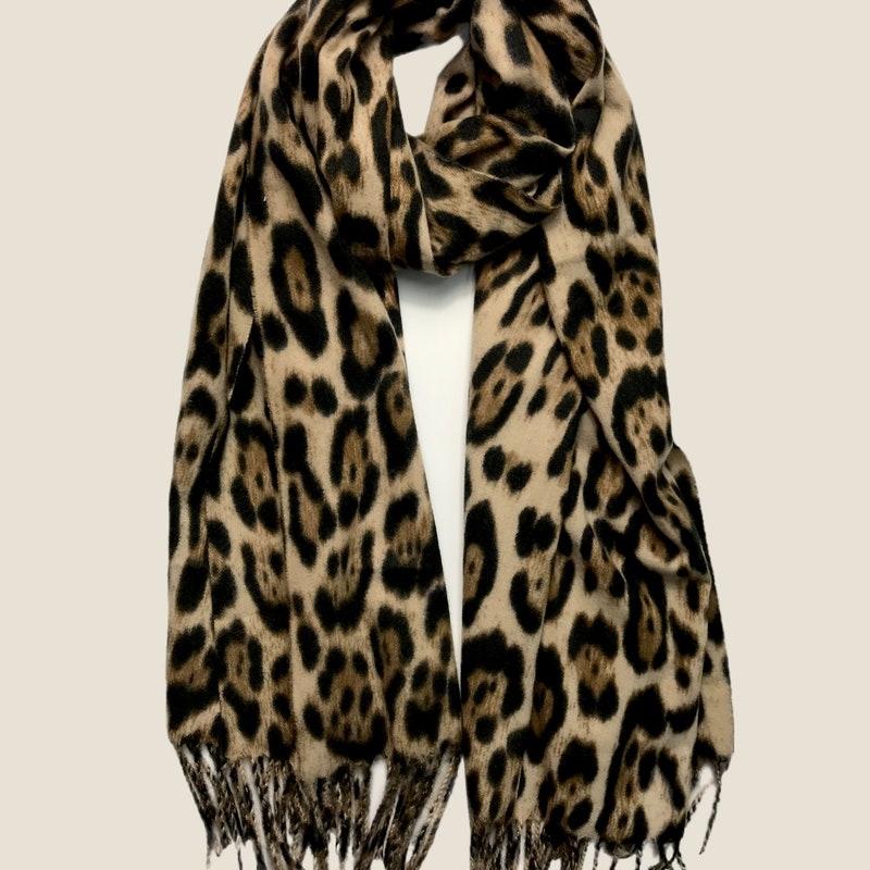Leopard Print Scarf - Etsy