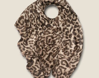 Leopard Print Scarf - Etsy