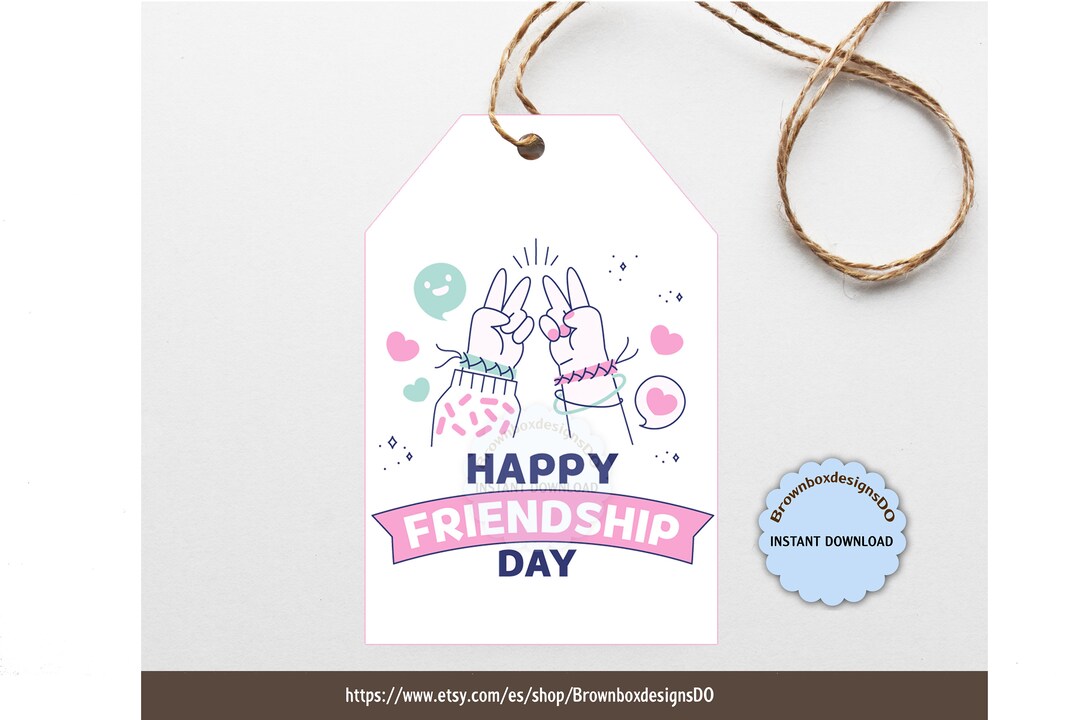 INSTANT DOWNLOAD, Friendship Day, Friends Ever, Valentine Day, Happy ...