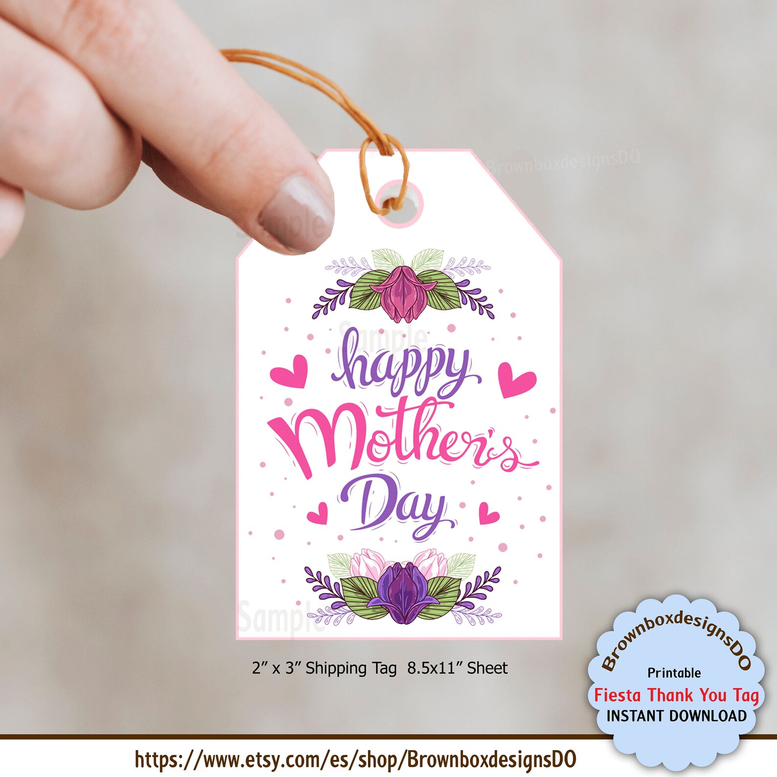Instant Download, Happy Mothers Day, Favor Tags, Mothers Day Tags ...