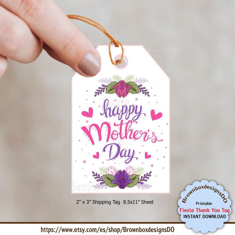 Instant Download, Happy Mothers Day, Favor Tags, Mothers Day Tags ...