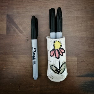 Magnetic Bud Vase / Pen Holder - Handmade Ceramic Pottery - Etsy